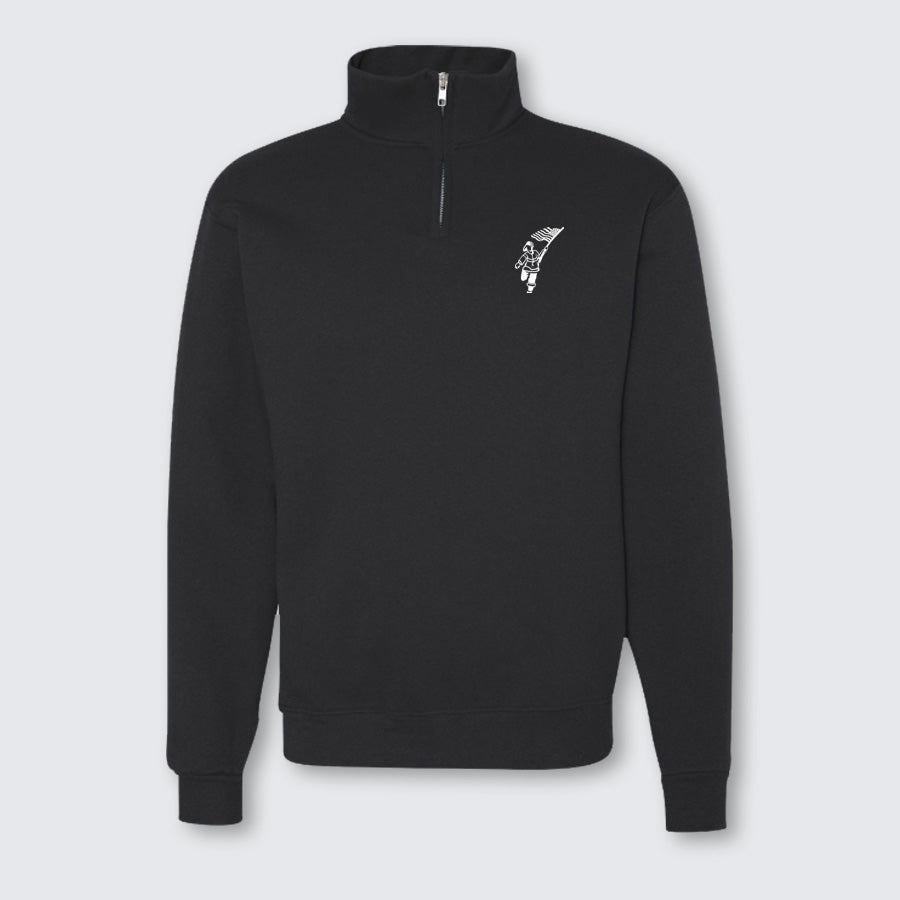 T2T 25th Anniversary Quarter Zip Embroidered Sweatshirt – Unisex (Blac
