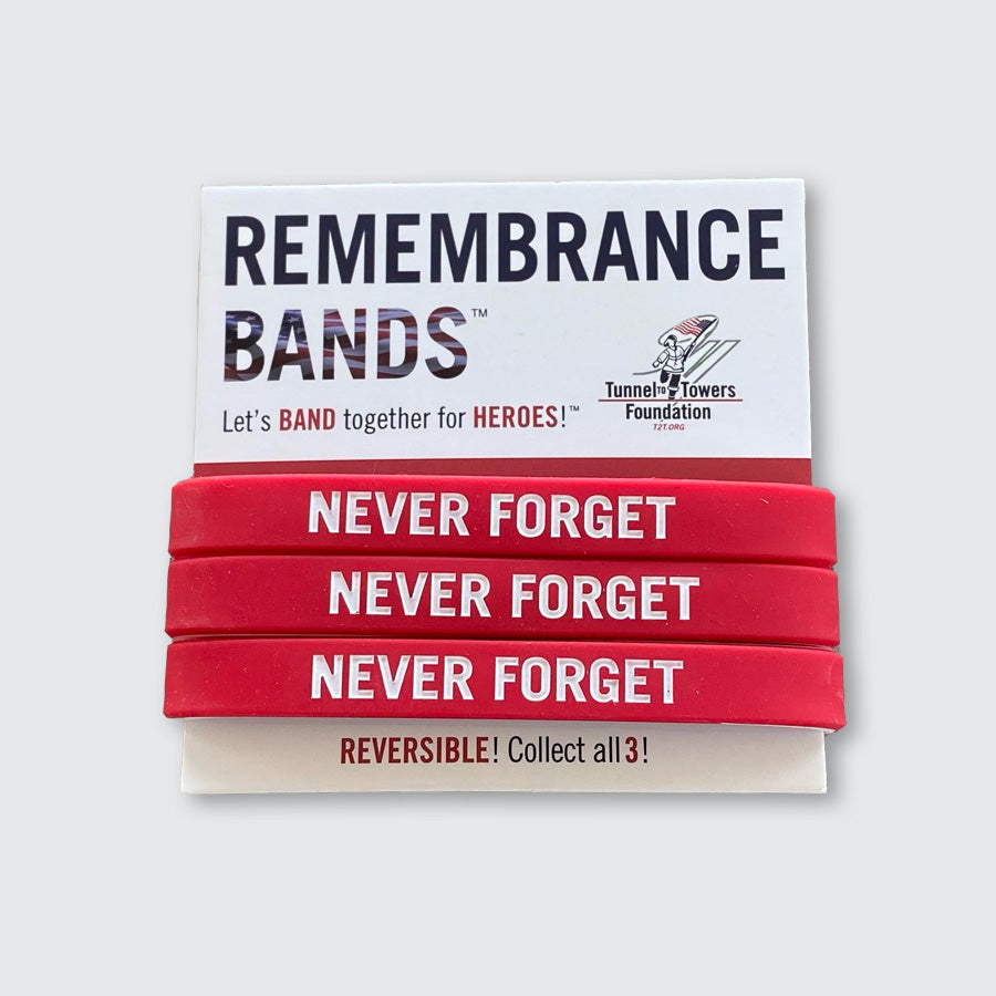 Remembrance Bands™ - Fire Engine Red - Set of 3